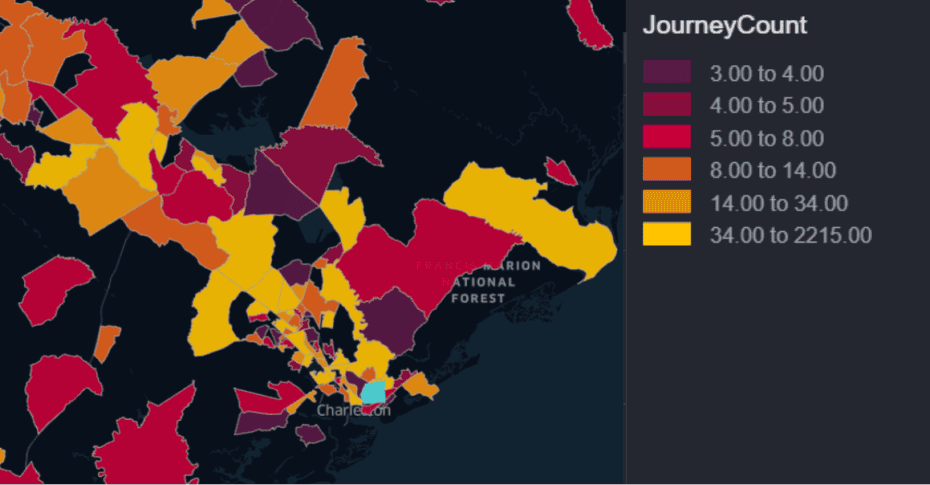 Visualizing and measuring traffic flow from port terminals using ...